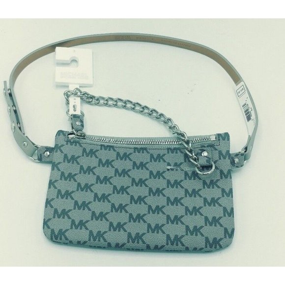 Michael Kors | Bags | Michael Kors Mk Logo Tan Fanny Pack Belt Bag ...